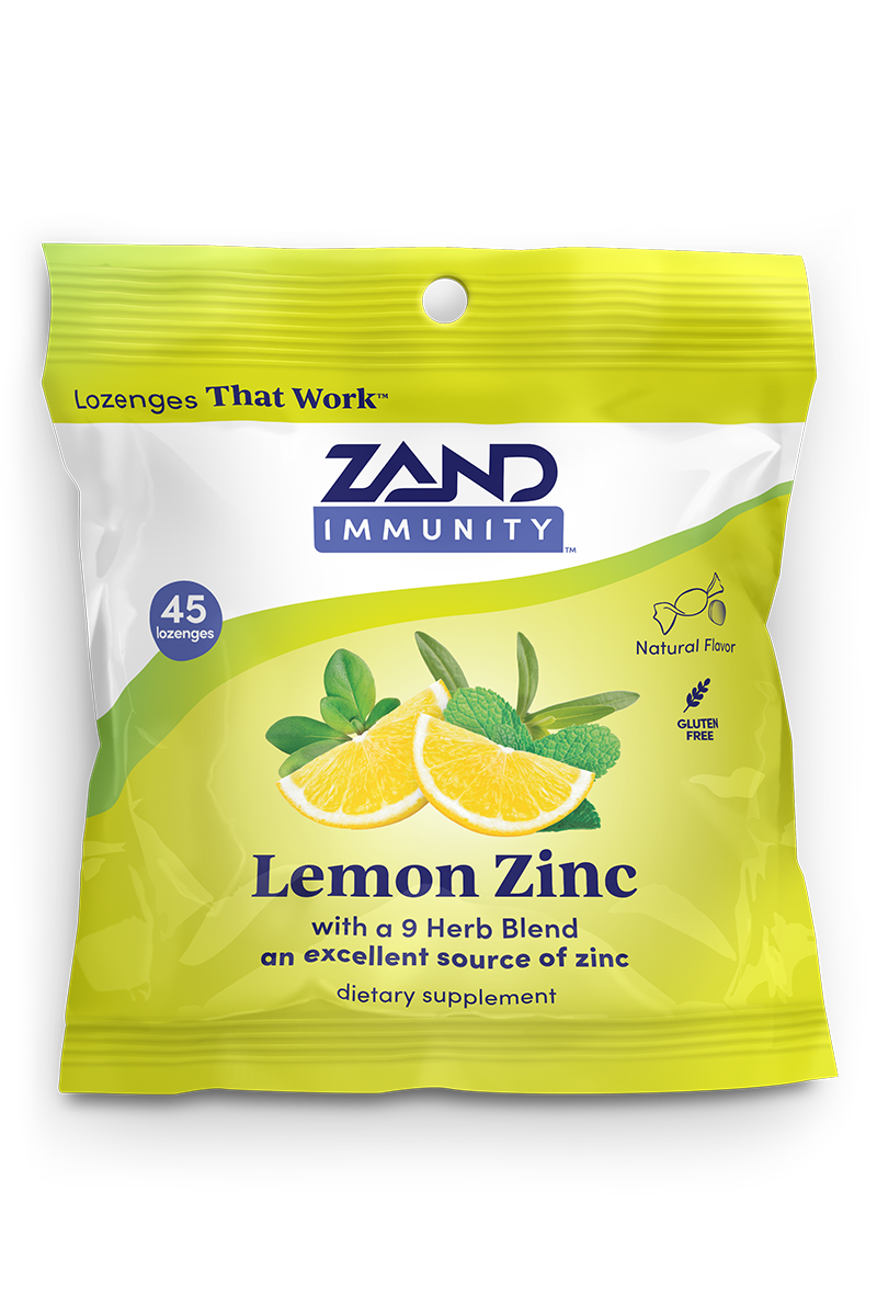 Lemon Zinc Lozenges – Zand Immunity