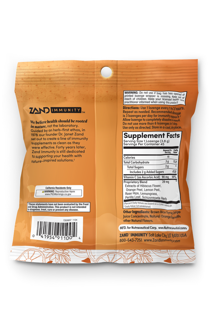 Orange C Lozenges – Zand Immunity