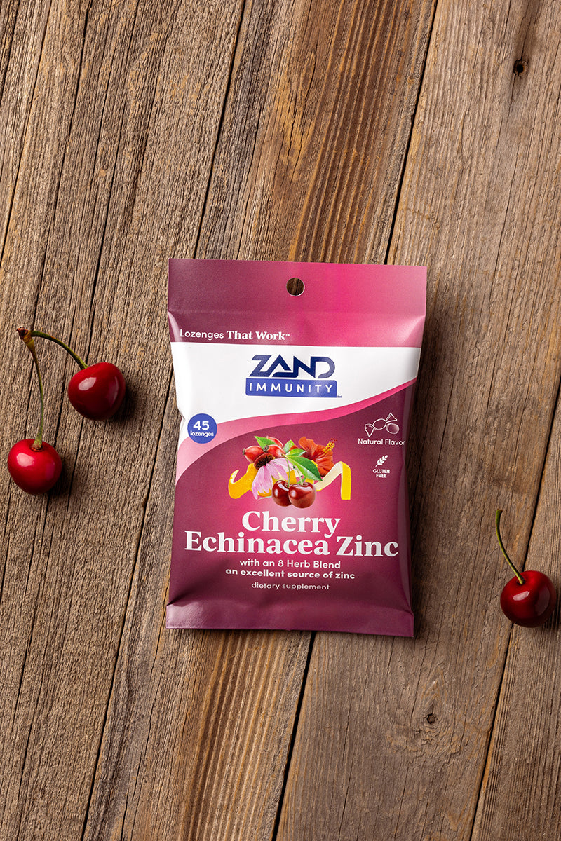 Cherry Echinacea Zinc Lozenges – Zand Immunity