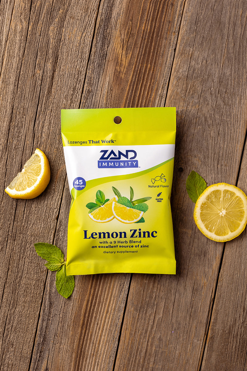 Lemon Zinc Lozenges – Zand Immunity